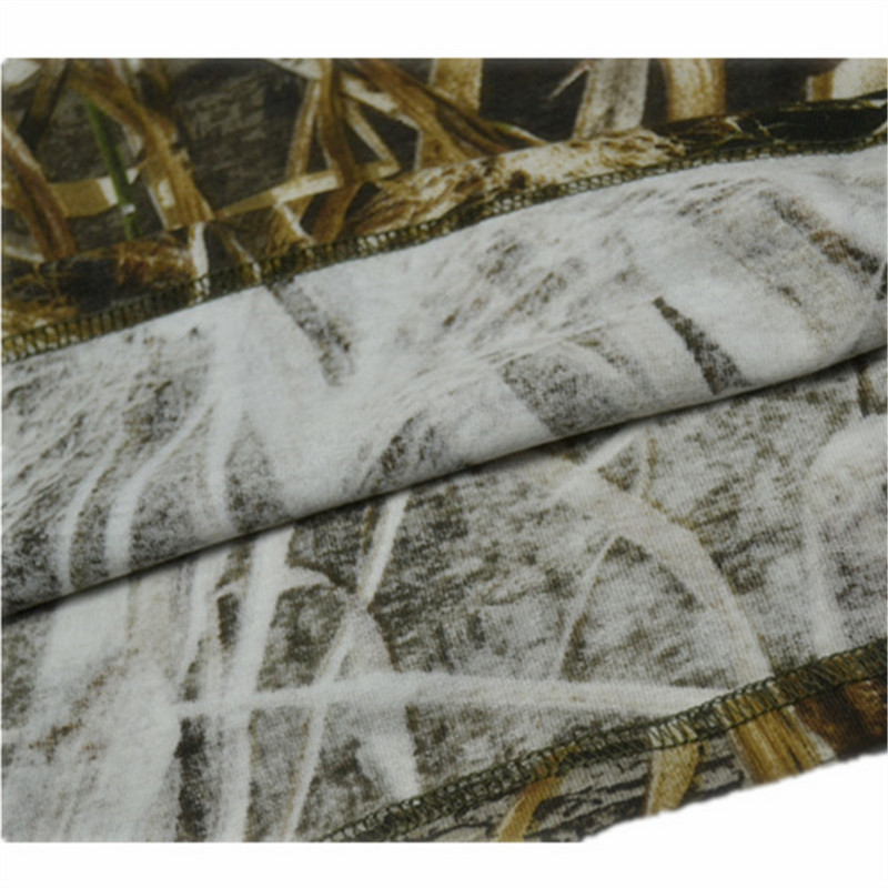 Badu Bg Мъжка лятна тениска с къси ръкави и кръгла яка Bionic камуфлажна тениска за лов и