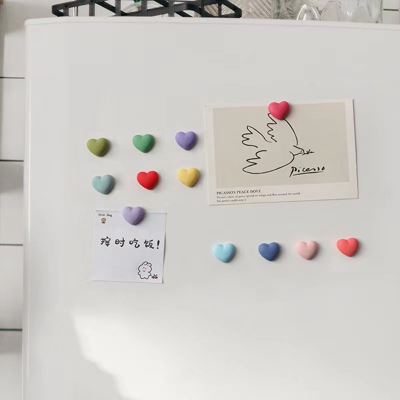 Badu Bg Сладки триизмерни любовни магнити за хладилник Магнитни стикери за бяла дъска за ранно