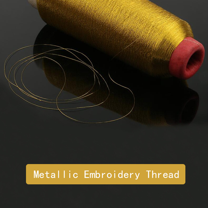 Badu Bg Lmdz 1pcs 3200m Roll Метална бродерия за плетене на една кука Прежда за плетене на