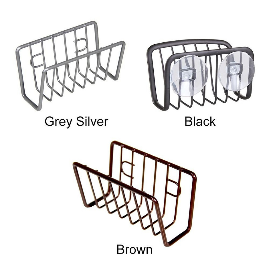 Badu Bg Битови метални рафтове за мивка без пробиви Кухненска стойка за оттичане на мивка Държач