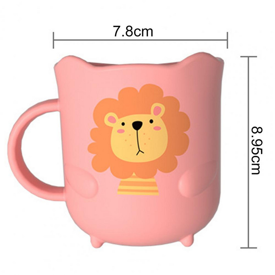 Badu Bg Полезна стабилна основа Дъга Дизайн Баня Детски карикатура Лъв Чаша за вода за уста