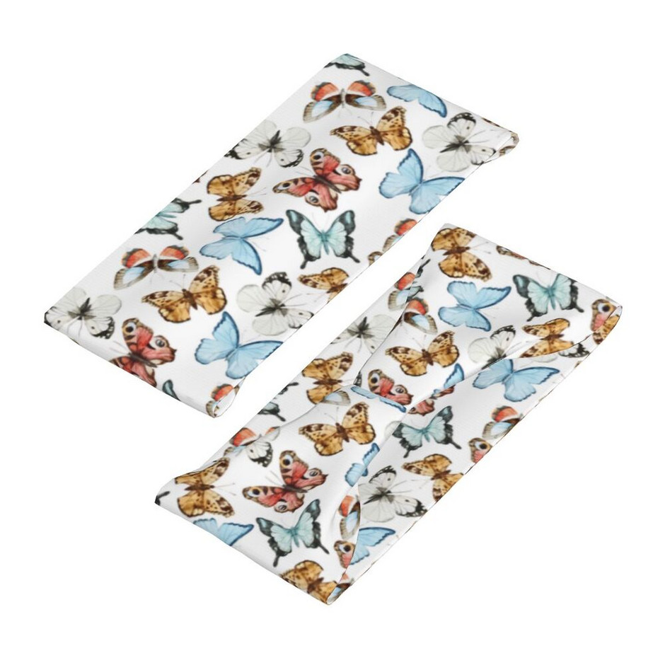 Badu Bg Модел на пеперуда Велосипедни ленти за пот за унисекс Цветни пеперуди Разтеглива пот