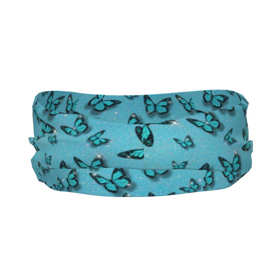 Badu Bg Ленти за изпотяване с пеперуди Разтегателна лента за изпотяване за бягане Лента за глава