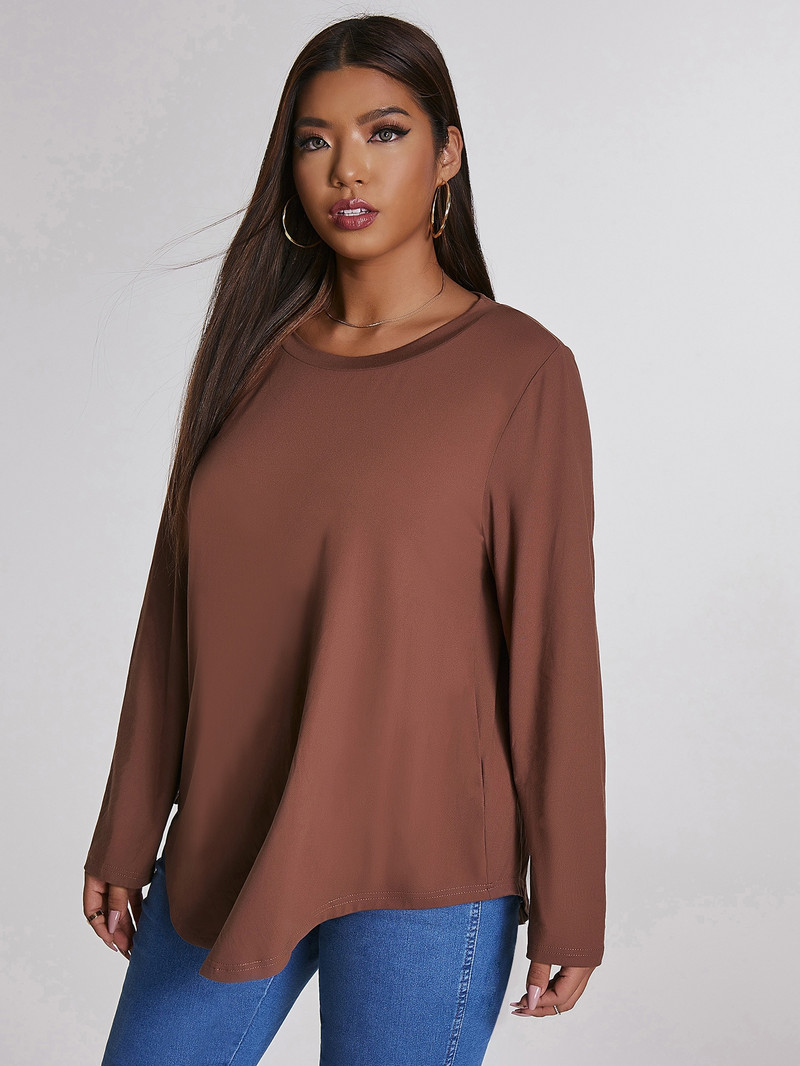 Badu.bg Блуза с голям размер Тениски с голям размер за модни жени 4xl Елегантни лято 2022 г ...