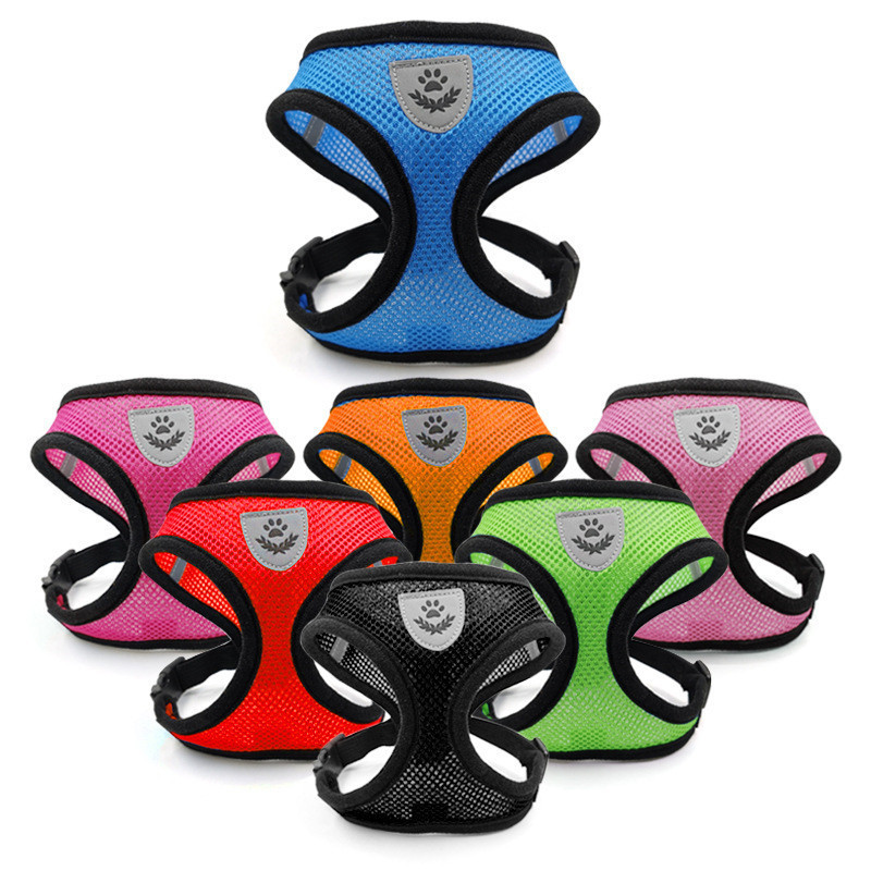 Badu Bg Котка с жилетка за кученце с каишка дишаща мрежа презрамки за гърдите за домашни