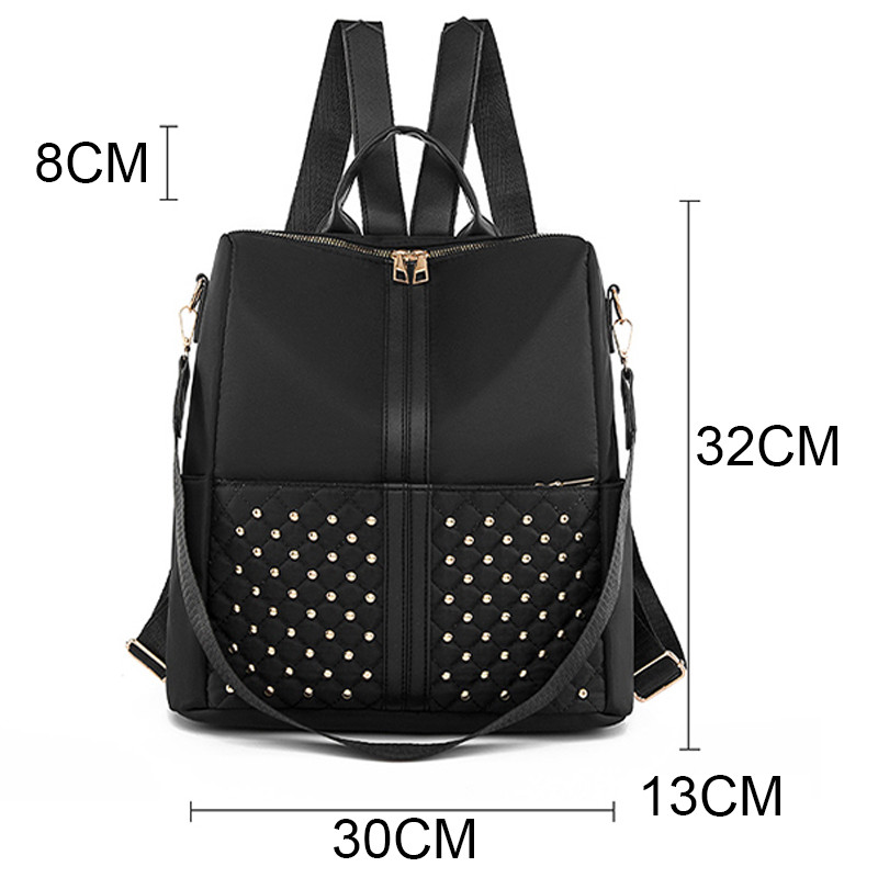 Badu Bg Моден стил Дамска раница против кражба Оксфордски чанти за книги за тийнейджъри Момичета