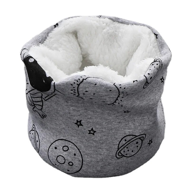 Badu Bg Есен Зима Памучен Детски Шал Детски О пръстен Шалове Плетени Плюшени Момчета Момичета