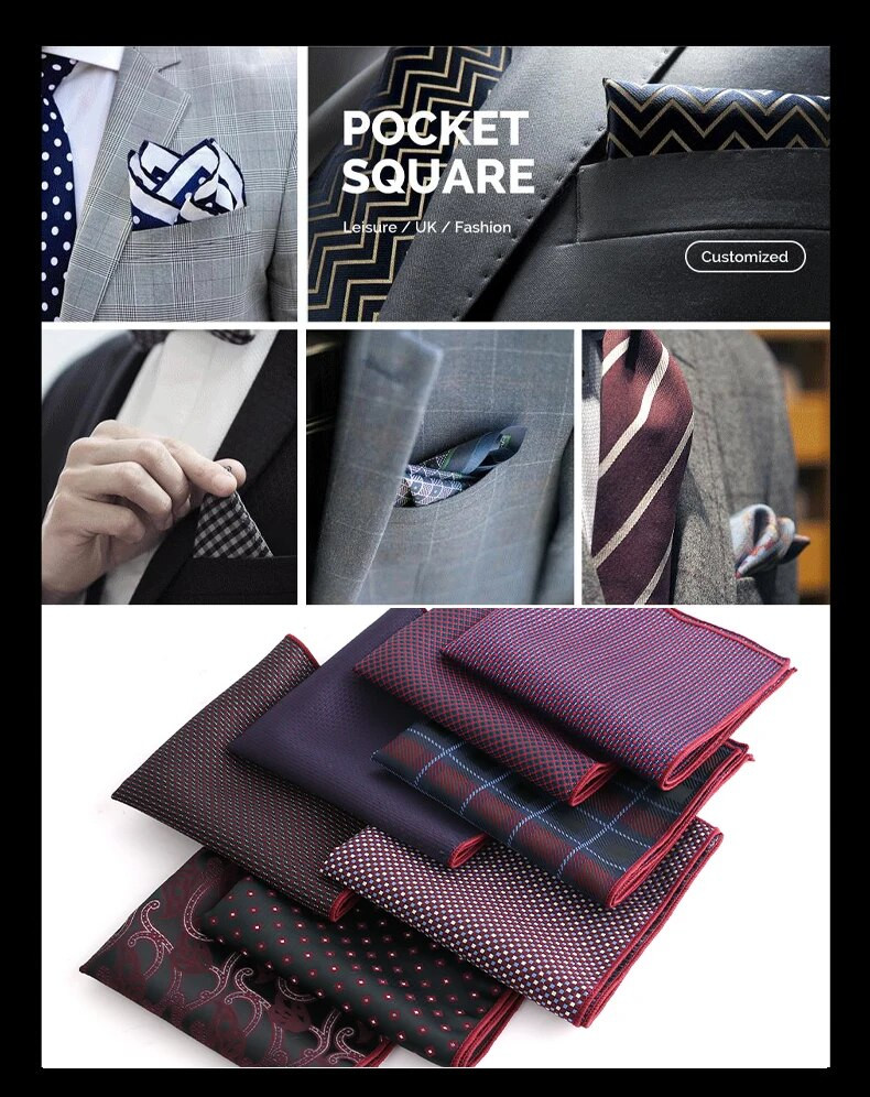 Badu.bg Tailor Smith Мъжка маркова джобна кърпа Полиестерна носна кърпа ...