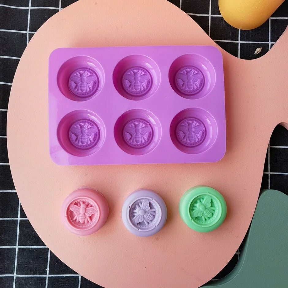 Baduglobal.ro Săpun cu model de albine Forme pentru săpun din silicon ...