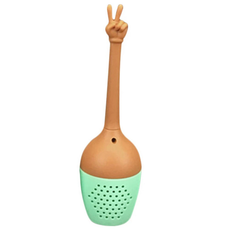 Badu Bg Жестове с ръце Инфузер за чай Силикагел Цедка за черен чай Fda Силиконова поставка за
