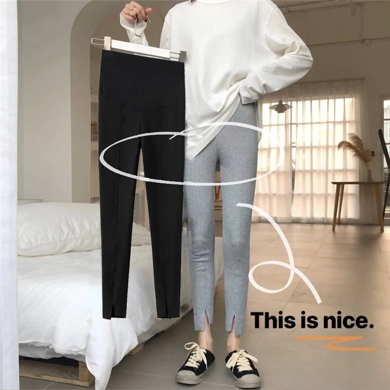 Badu Bg 2023 г Пролетни и есенни клинове за бременни жени с високо еластичен памучен сплит