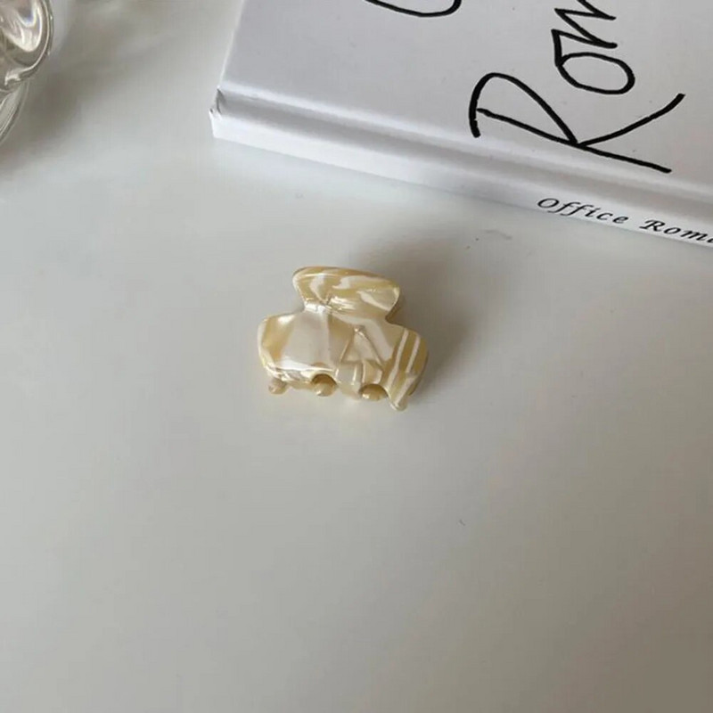 Badu Bg Сладка мини ацетатна щипка за коса за жени момичета шикозни шноли фиби от раци