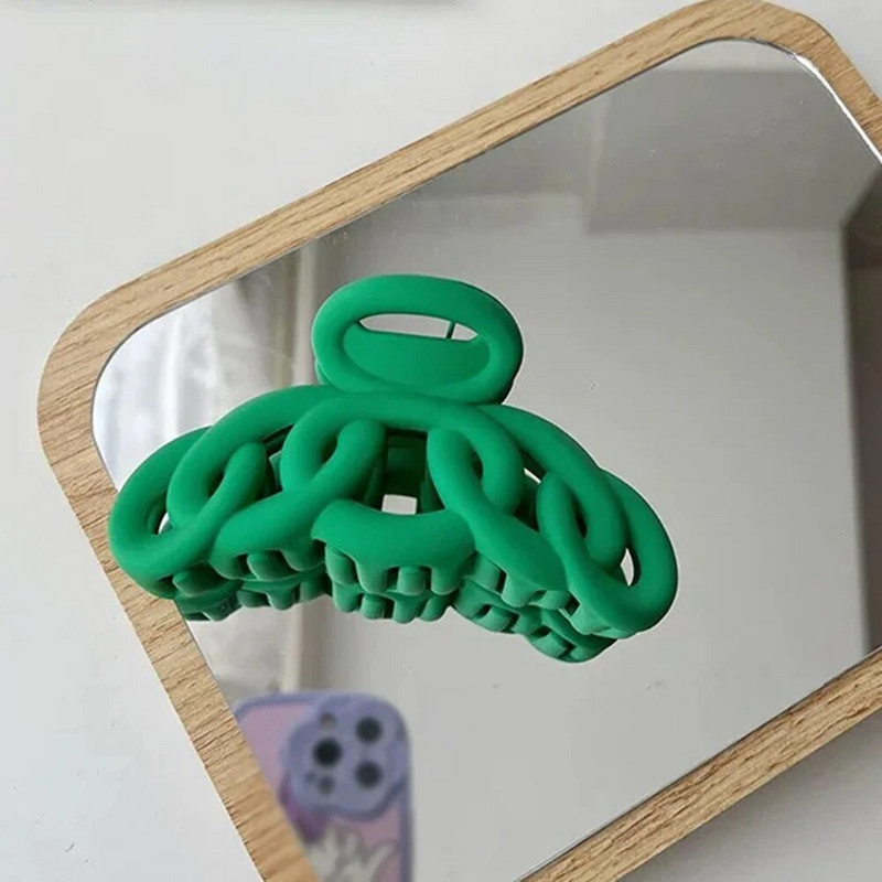 Badu.bg Нова корейска щипка за жени с кухи матирани нокти за коса, реколта, лента за глава ...