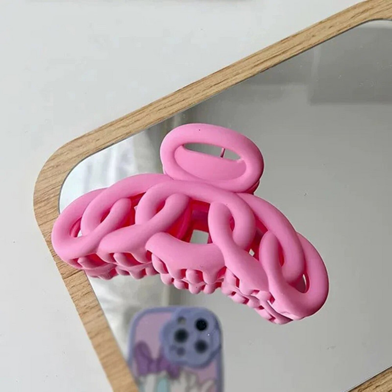 Badu.bg Нова корейска щипка за жени с кухи матирани нокти за коса, реколта, лента за глава ...