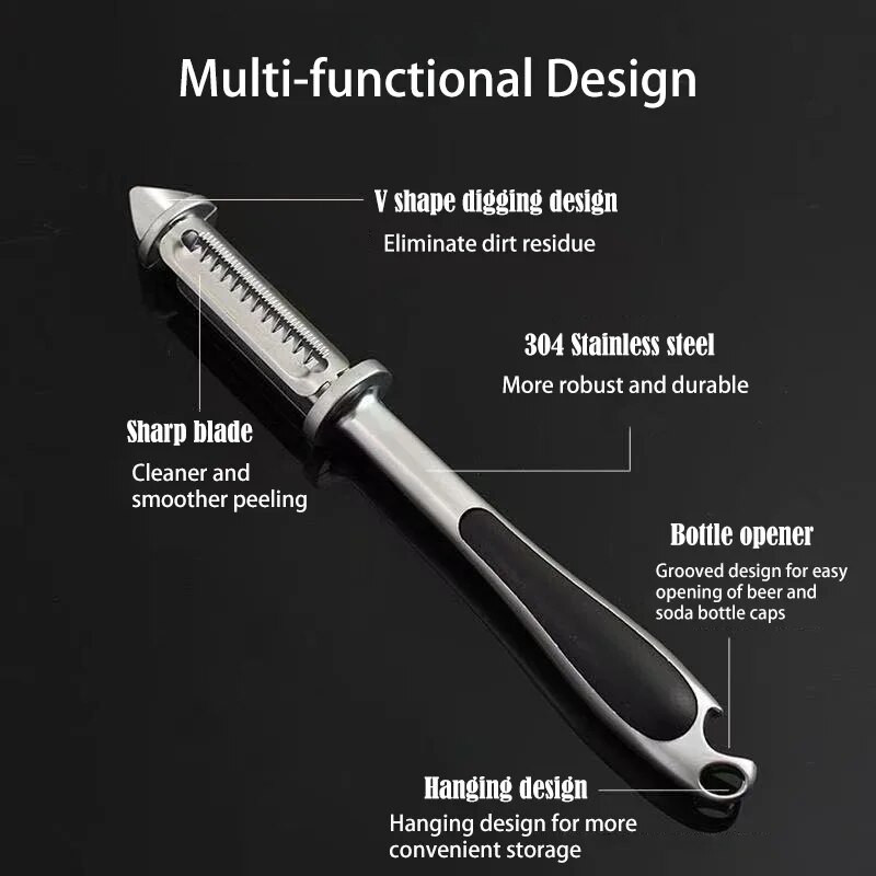 Badu Bg 5 в 1 Мултифункционална белачка за зеленчуци Ренде за картофи и моркови Белачка за