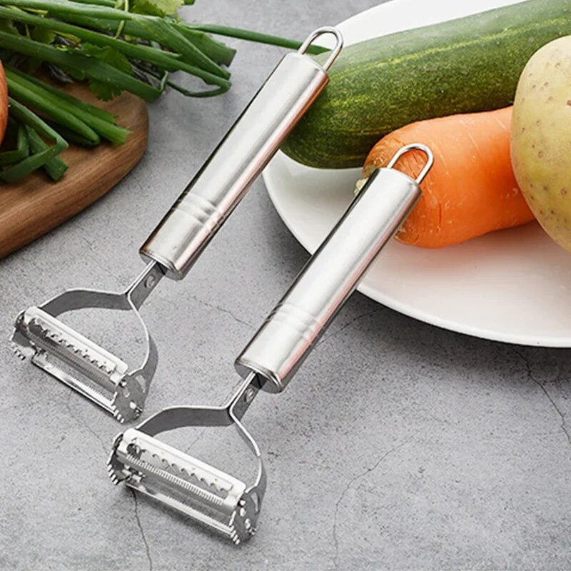 Badu Bg Мултифункционална белачка за зеленчуци от неръждаема стомана Резачка за краставици