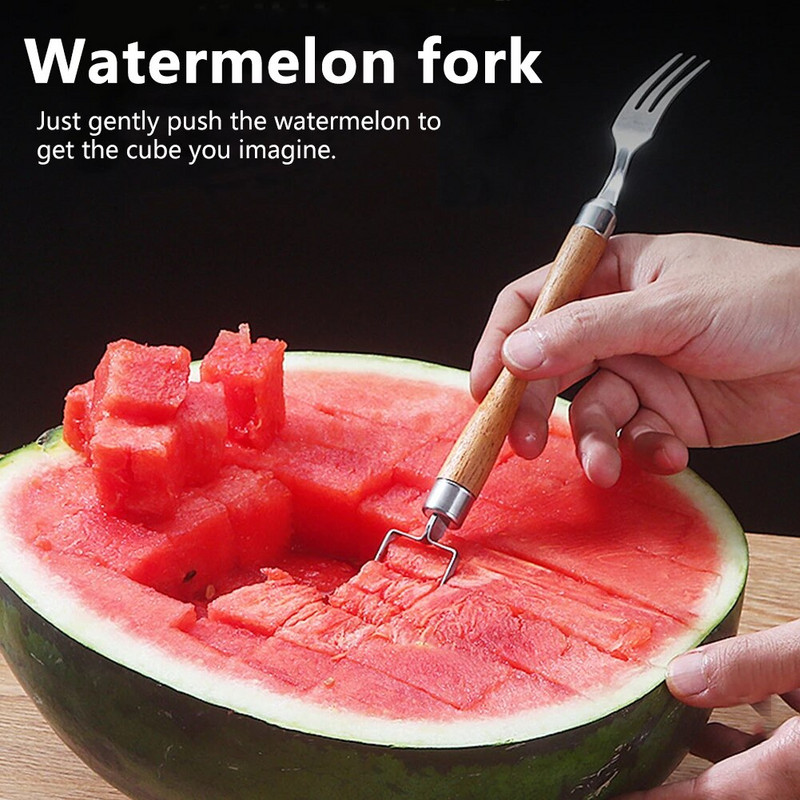Badu Bg Вилици за плодове Нож за рязане на кубчета от неръждаема стомана Инструмент за рязане на