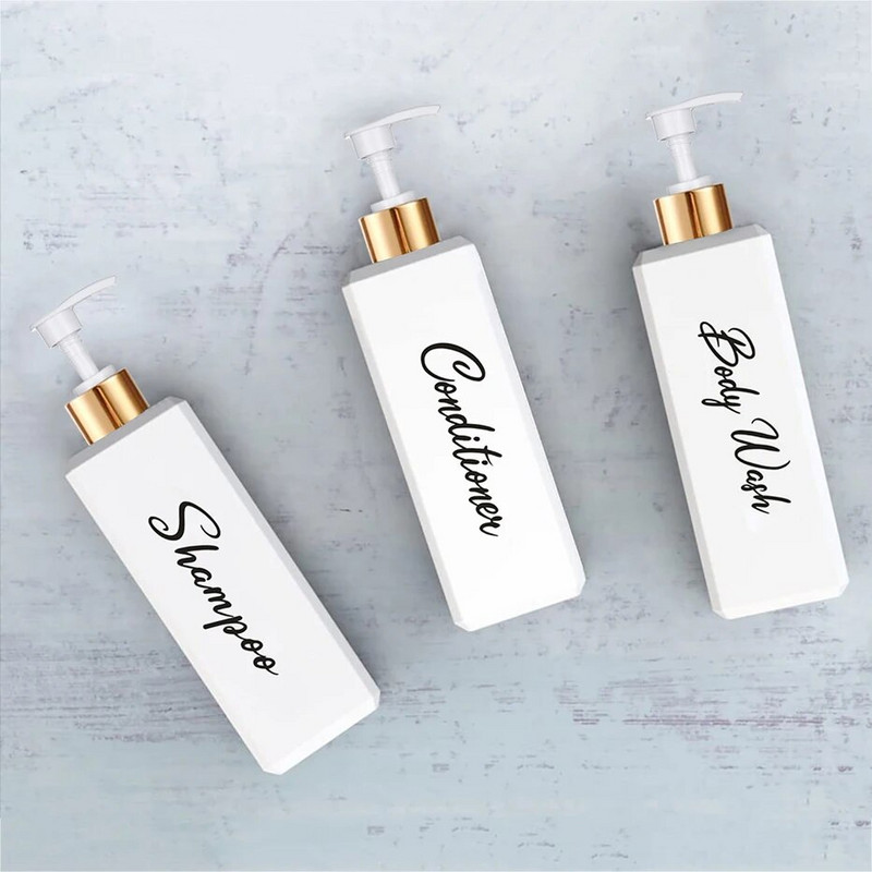 Badu Bg Квадратна ръчна преса Помпа Дозатор за сапун за шампоан Балсам