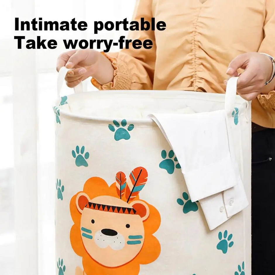 Badu Bg Издръжлива кошница за мръсни дрехи Свободностояща кошница за пране Здрава дръжка