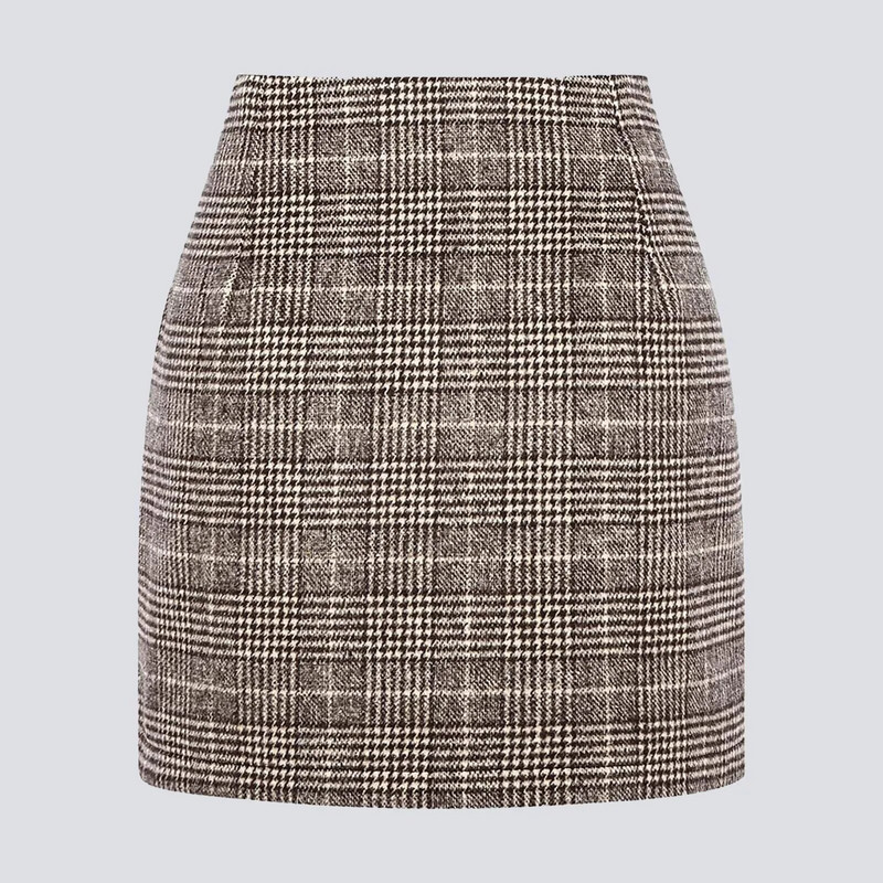 Badu Bg Дамска елегантна дамска пола тип „молив“ с висока талия дълги поли за жени Badu Bg