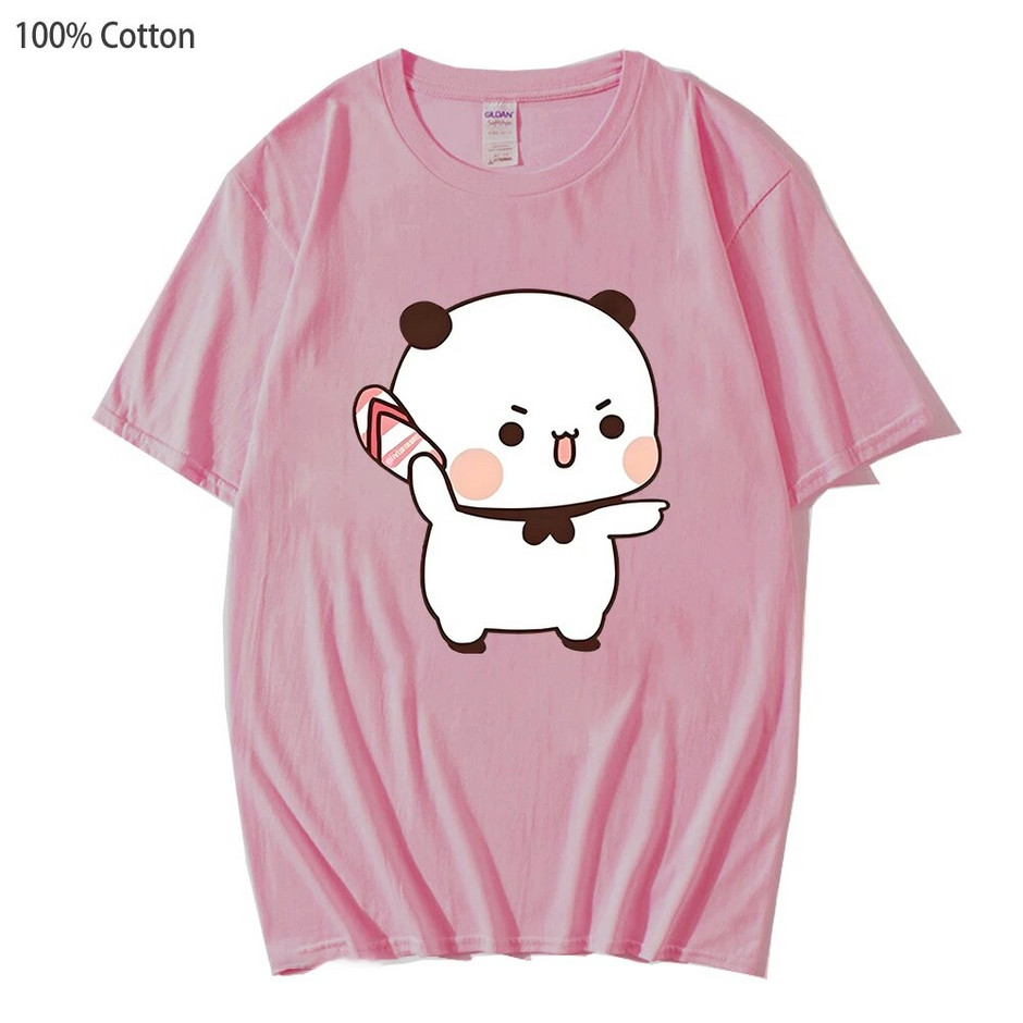 Badu.bg Карикатура Panda Bear Bubu и Dudu Тениска Жени Мъжки 100% памук ...