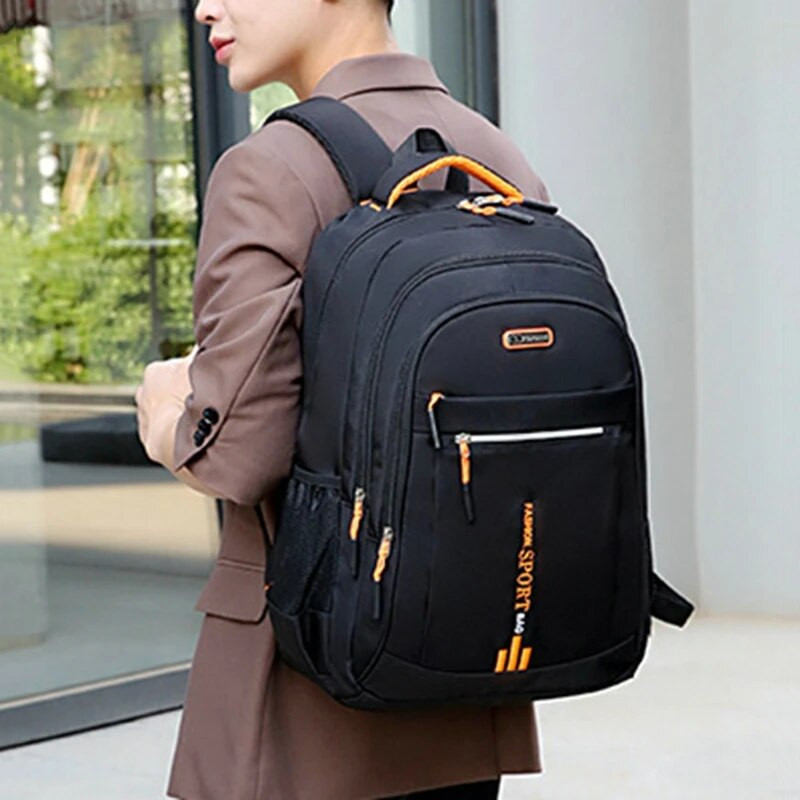 Badu Bg Раница за пътуване с плат Оксфорд с голям капацитет студентска раница модна бизнес