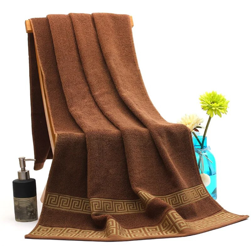 Badu Bg 70x140cm 100 памучна кърпа Подарък за баня за възрастни Плажни