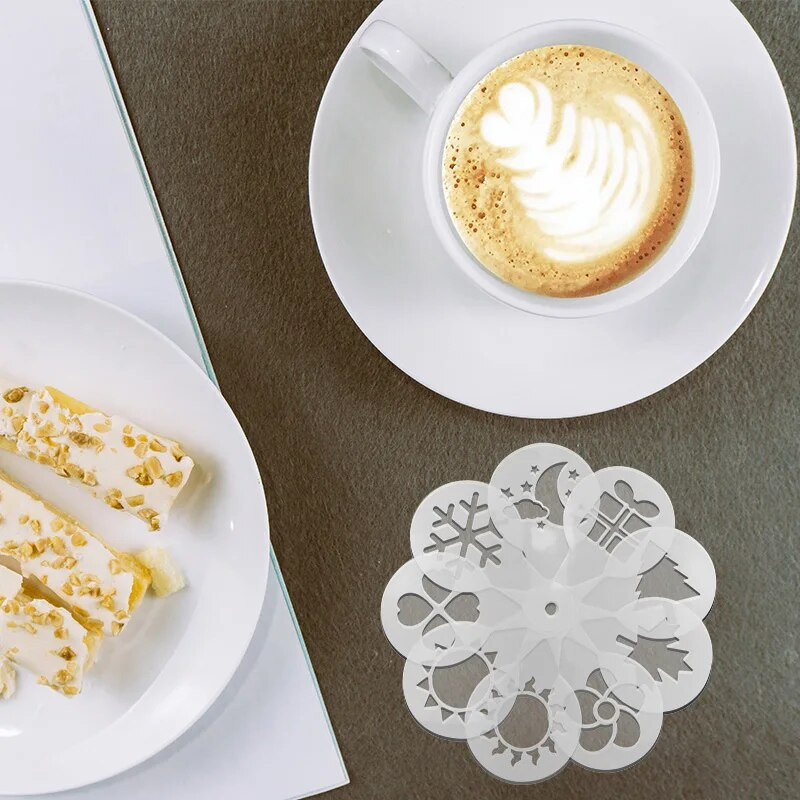 Badu Bg 1 2 БР Шаблони за кафе Fancy Coffee Printing Model Пяна Спрей