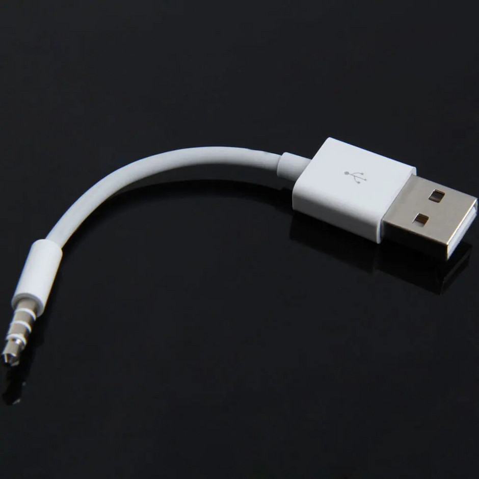 Badu.bg Зарядно устройство USB 3,5 мм синхронизиращ аудио кабел за iPod Shuffle 3-то 4-то ...
